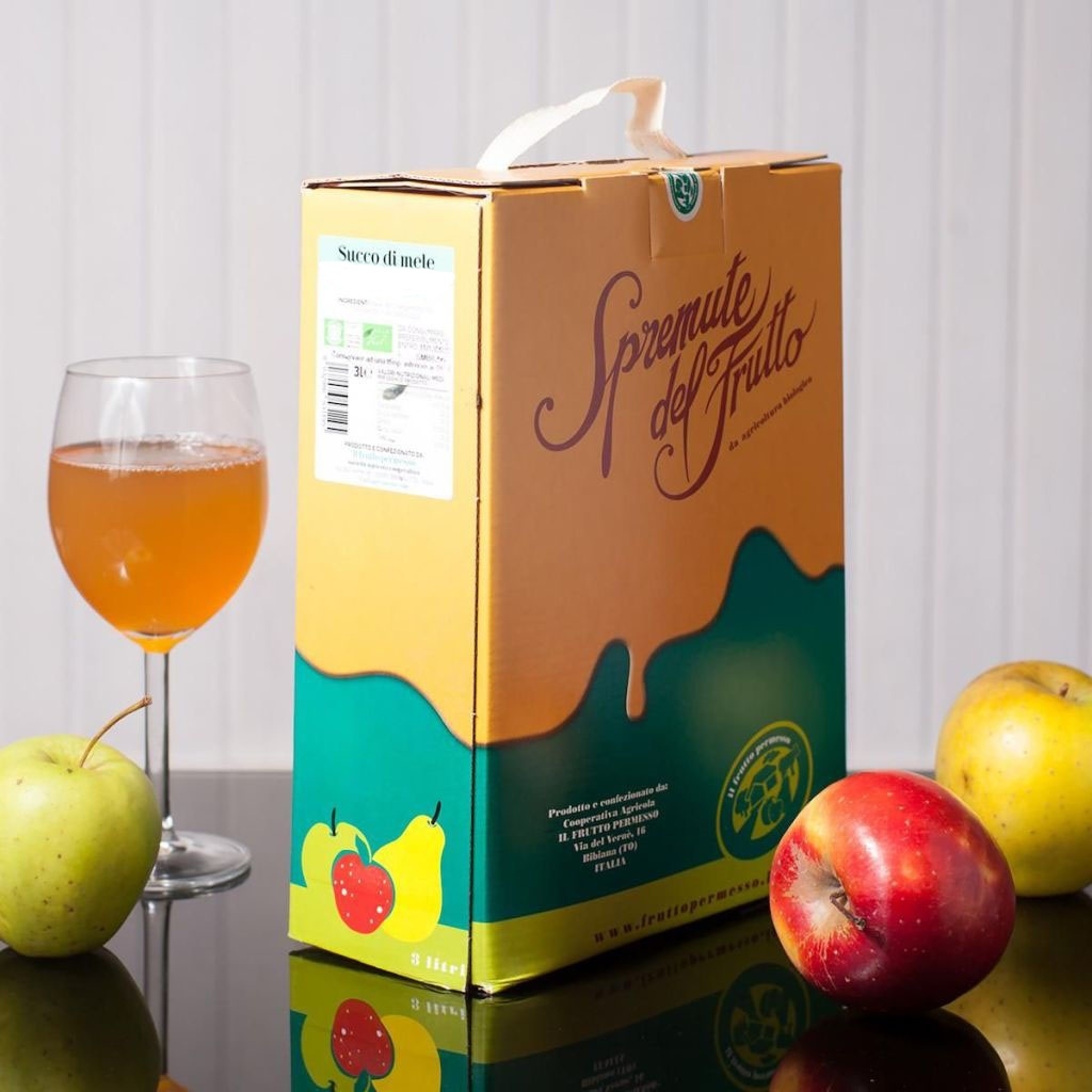 Succo di mele BIO bag-in-box 5 l - il Frutto Permesso - Catabin